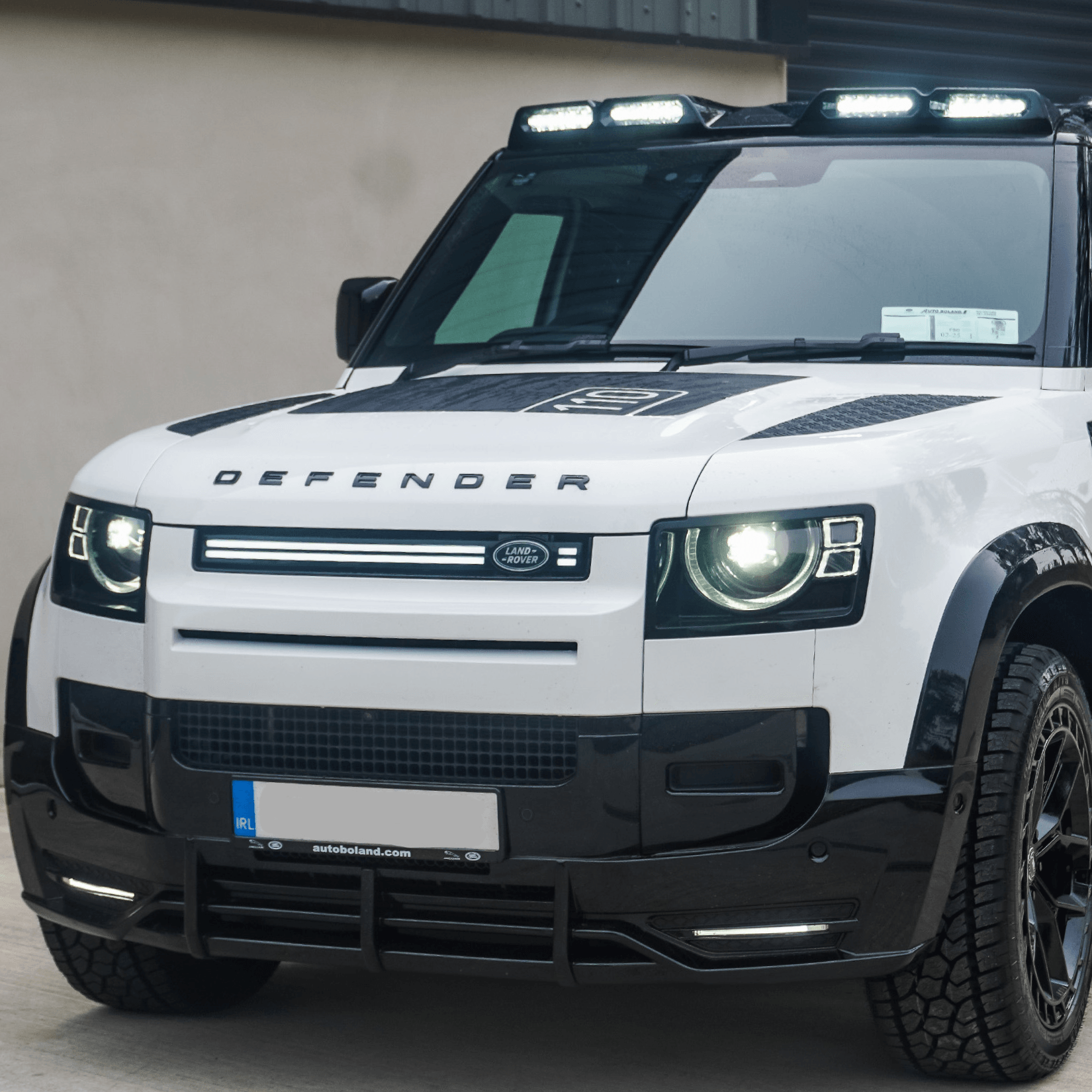 Land Rover Defender L663 2020 On LED Dynamic Front Grill - Gloss Black ...