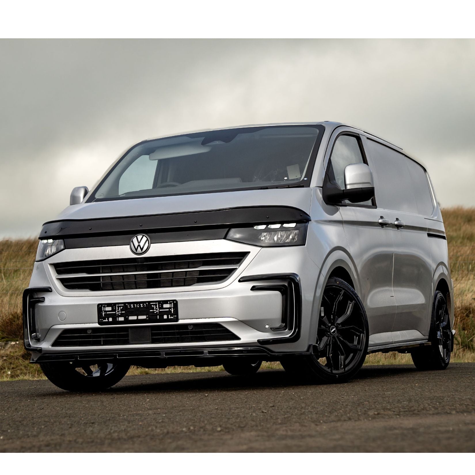Inner Canard Loops In Gloss Black For Volkswagen Transporter T7 2025 o ...