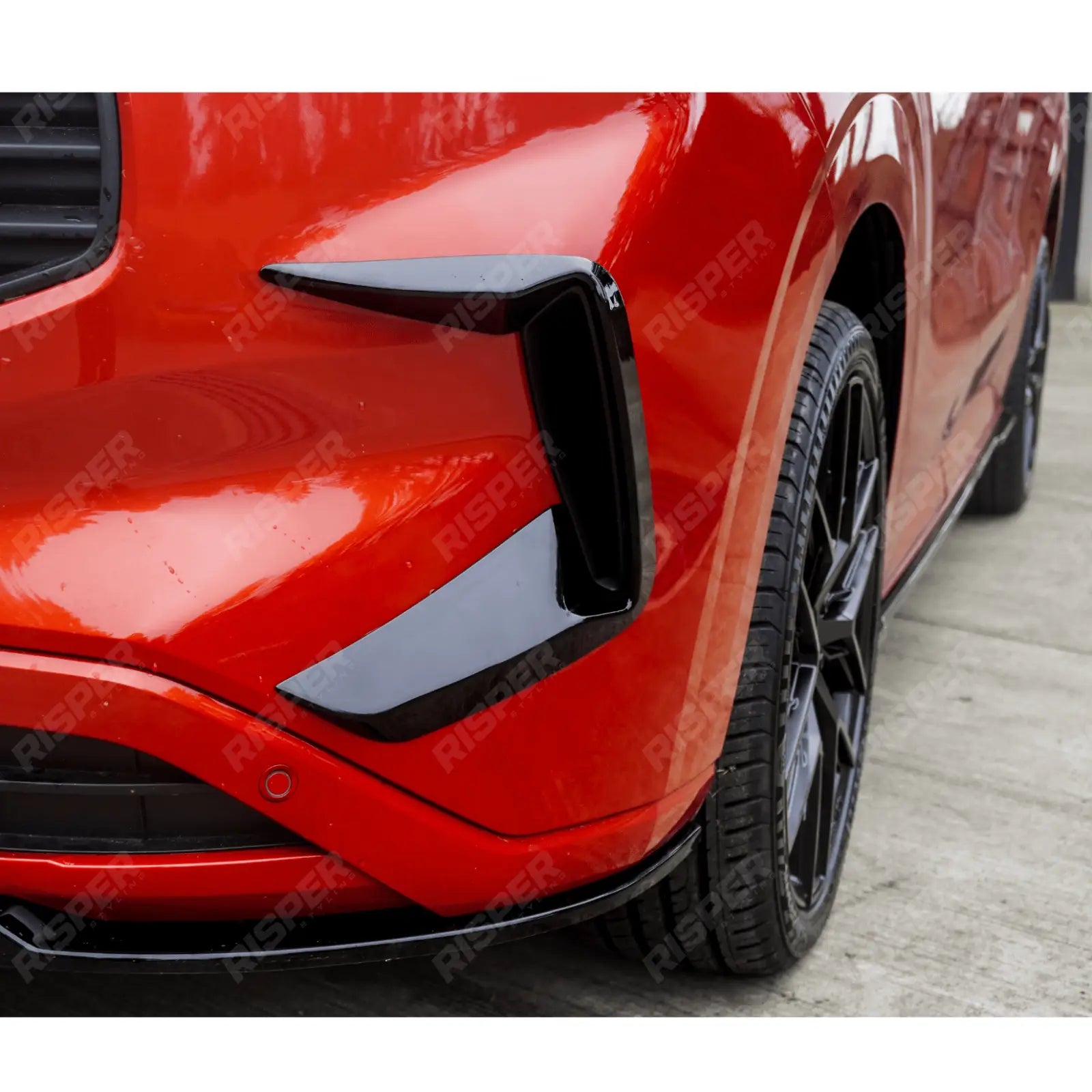 Ford Transit Custom MK2 2024 On Front Aero Canard Loops In Gloss Black ...