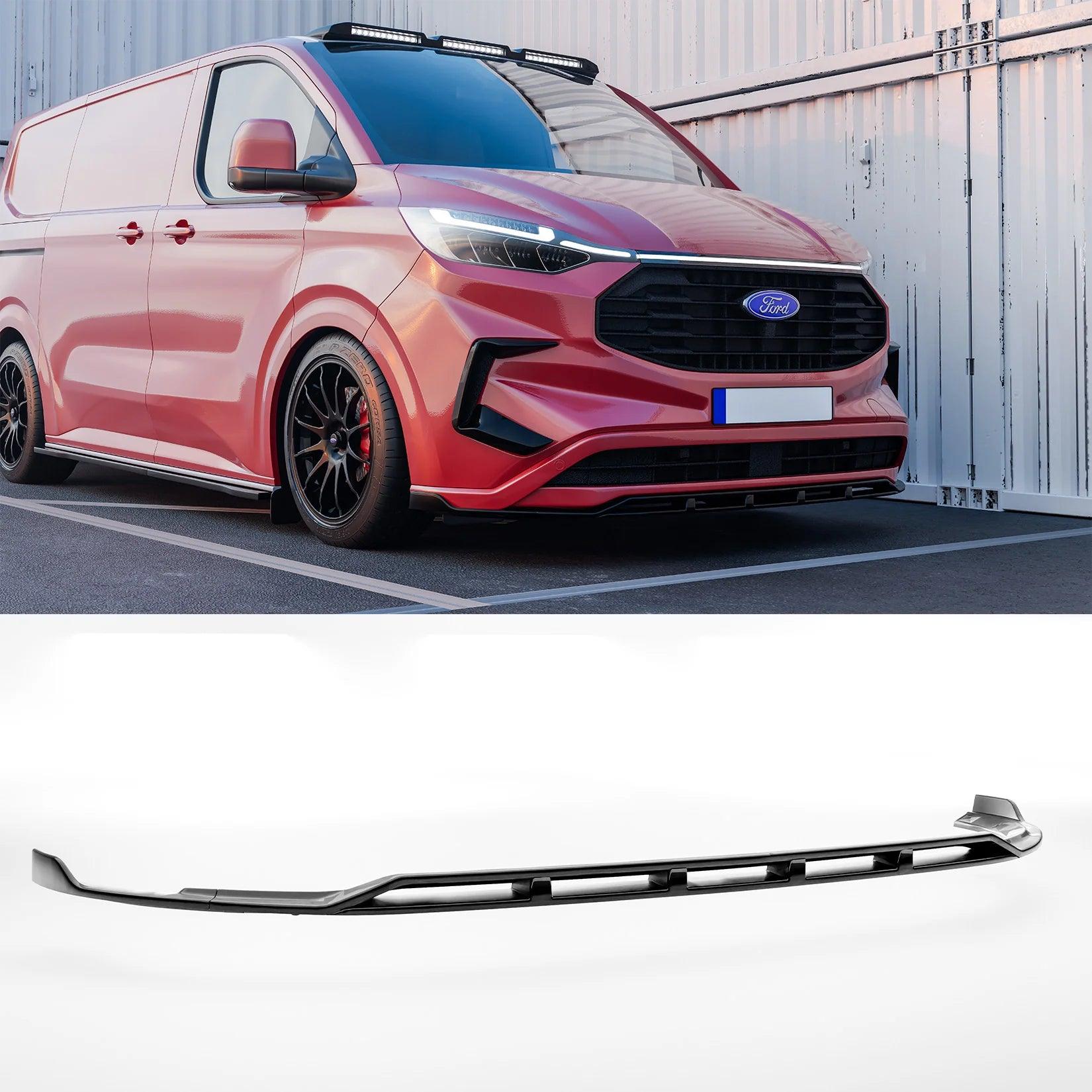 Ford Transit Custom MK2 2024 On Front Splitter Gloss Black V2 ...