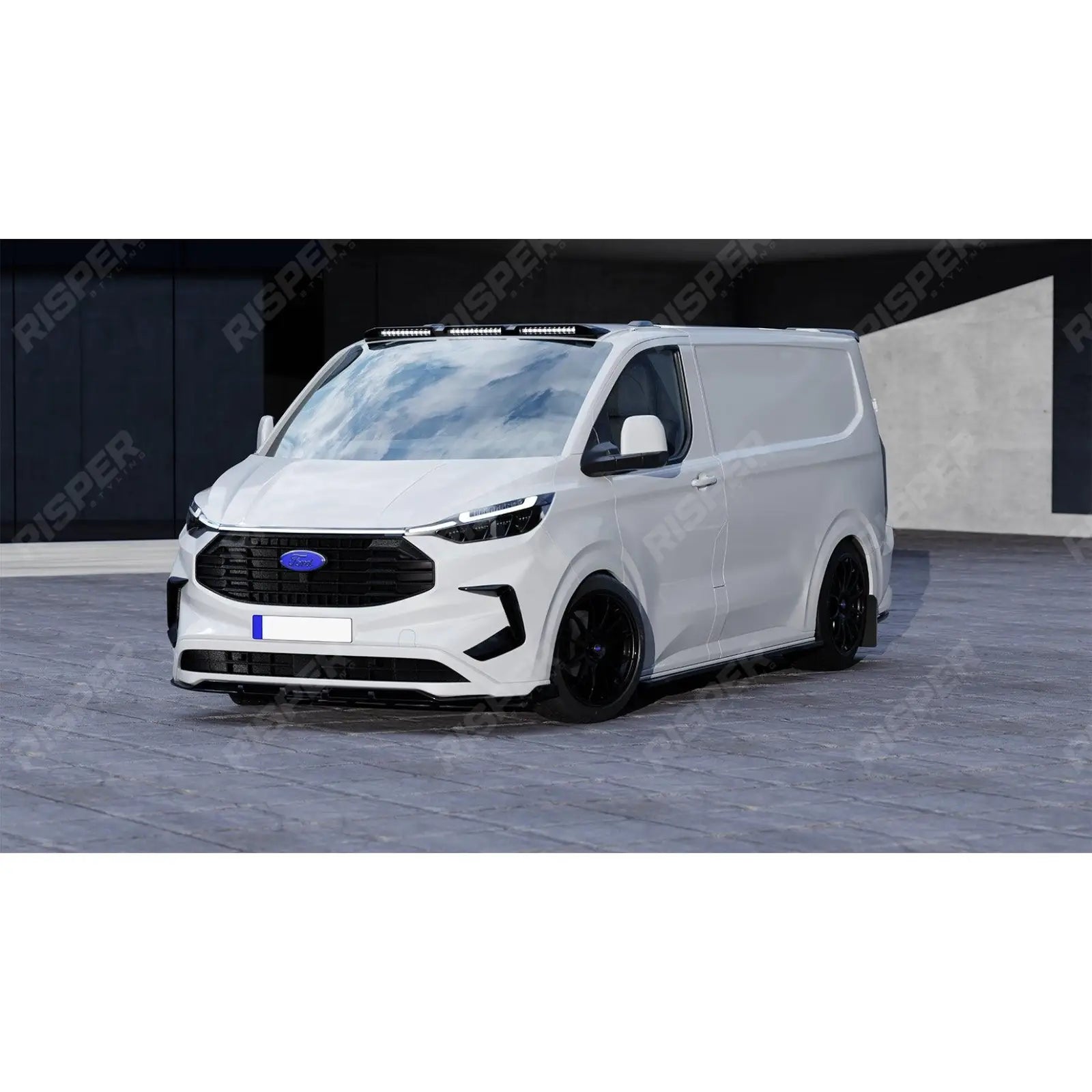 Ford Transit Custom MK2 2024 on Luminex Gloss Black Roof Light Pod With ...