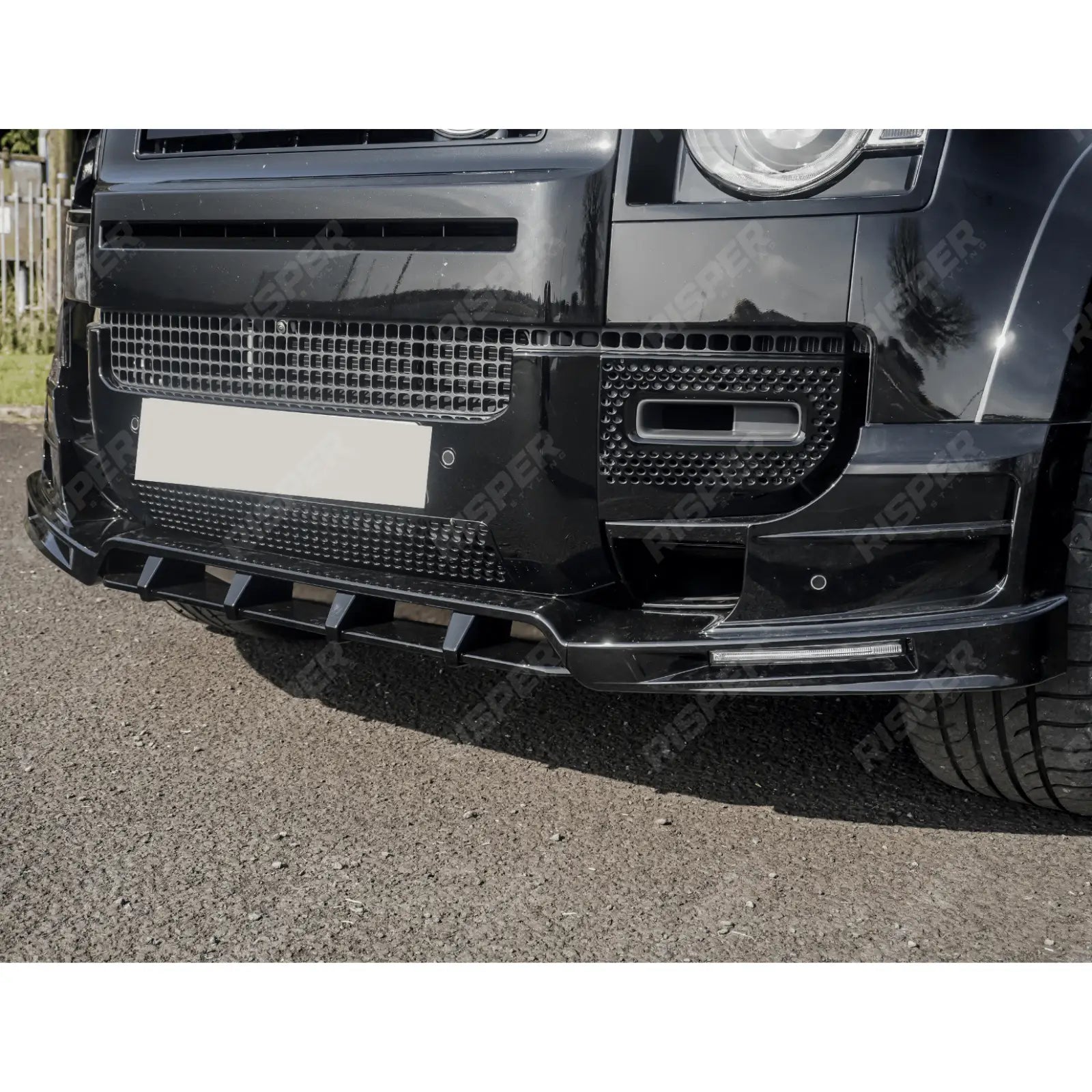 Land Rover Defender L663 2020 On - V2 Front Bumper Splitter With Led's ...