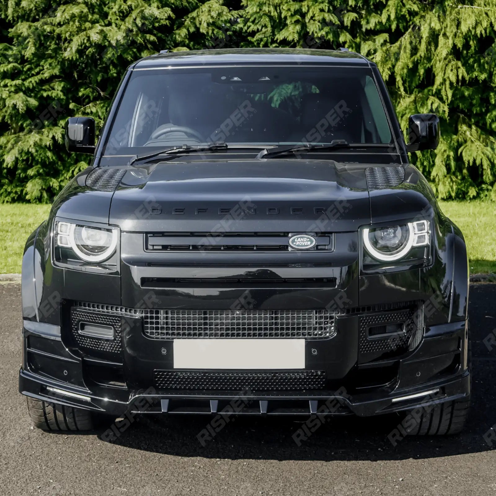 Land Rover Defender L663 2020 On - V2 Front Bumper Splitter With Led's ...