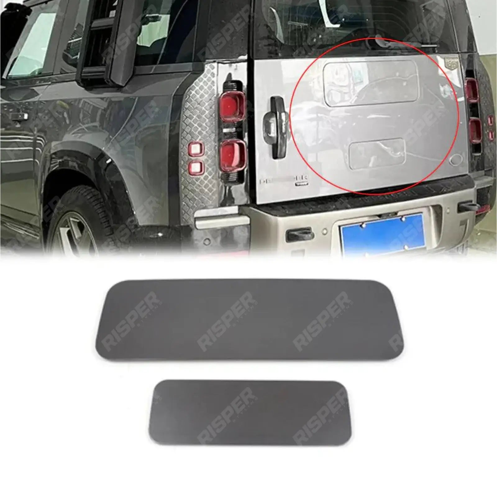 Spare Wheel Cover Removal Plate Colour Coded For Land Rover Defender L ...