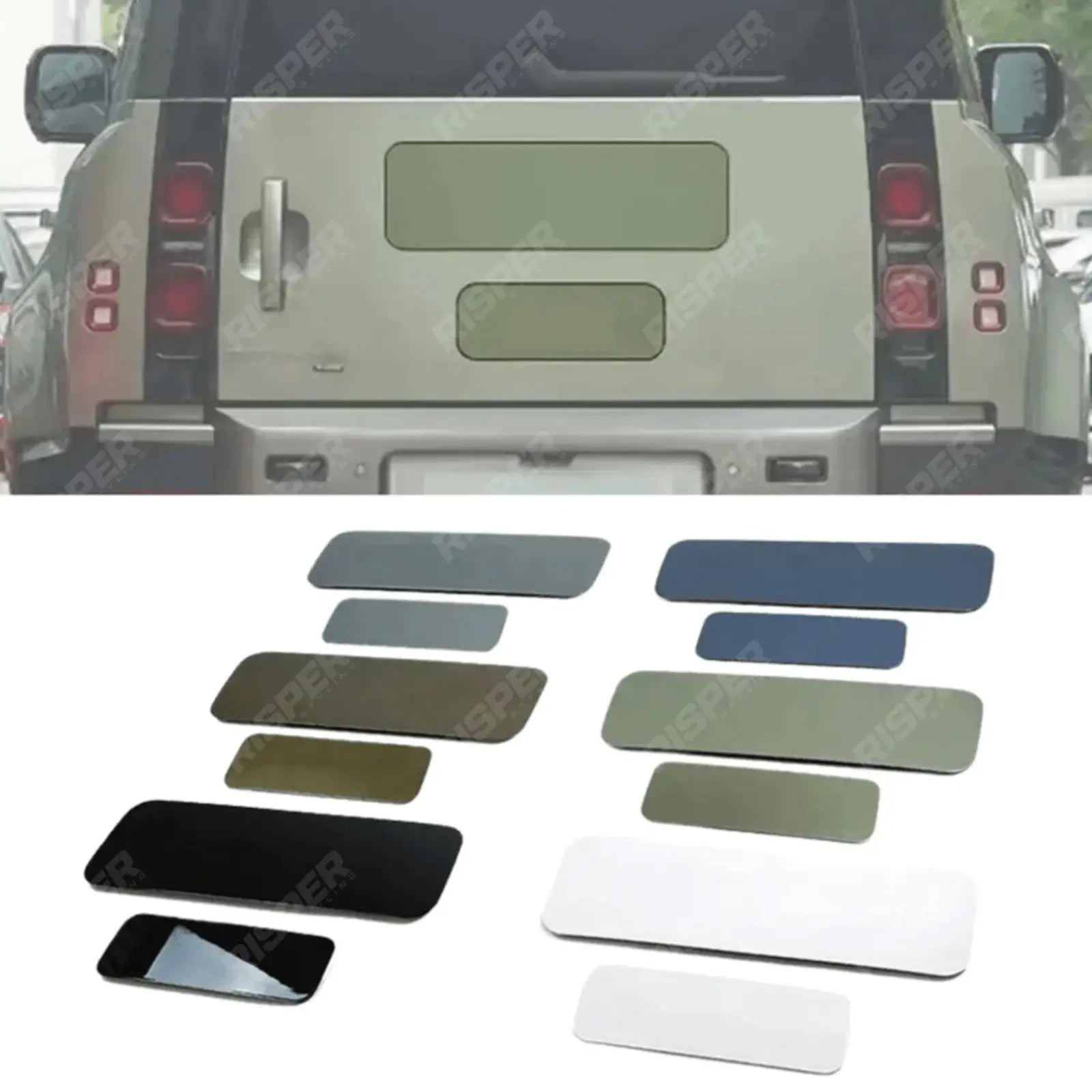 Spare Wheel Cover Removal Plate Colour Coded For Land Rover Defender L ...