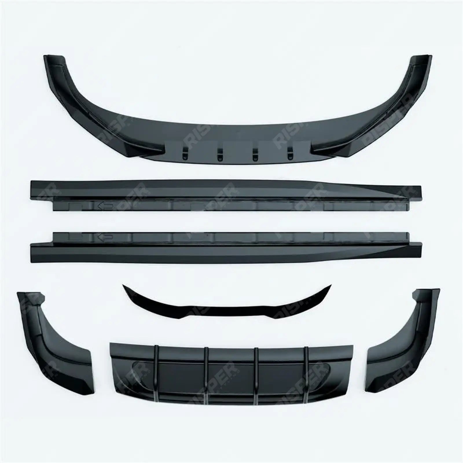 VW Tiguan R-Line MK3 2024 On Aero Body Kit In Gloss Black – RisperStyling