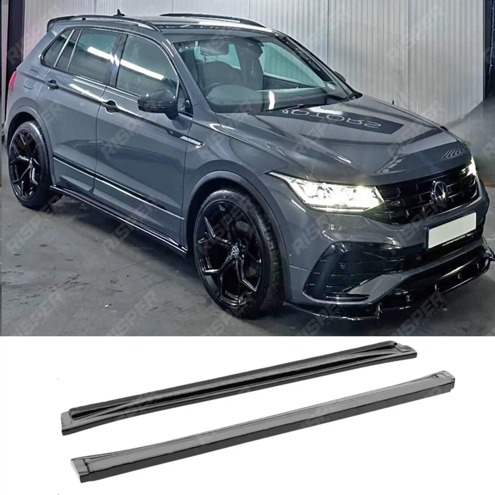 VW Tiguan R MK2 2020+ Side Skirts / VW Tiguan R-Line MK2 Facelift Side ...