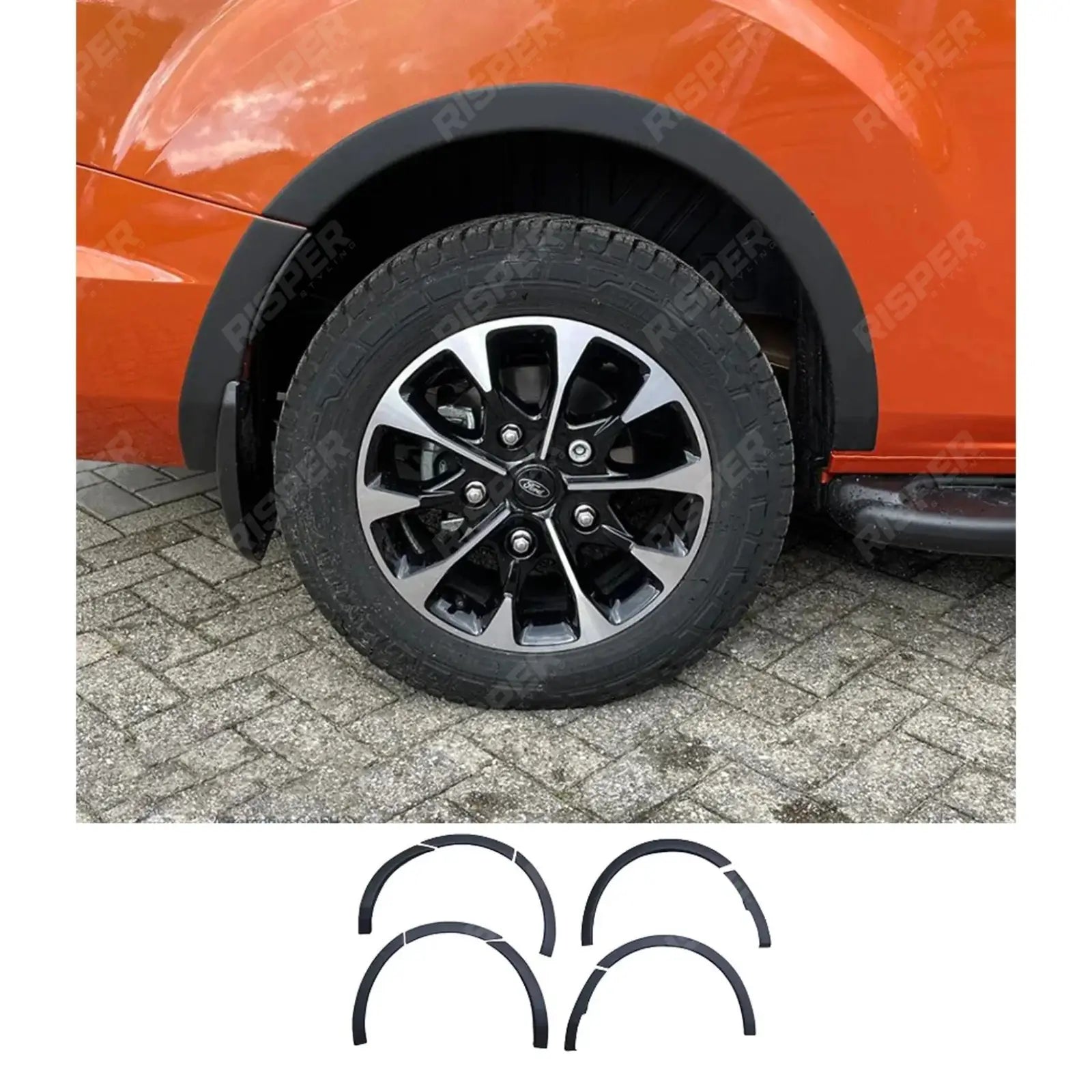 Wheel Arch Trims (10pcs) Matte Black For Ford Transit Custom Mk1 Facel ...